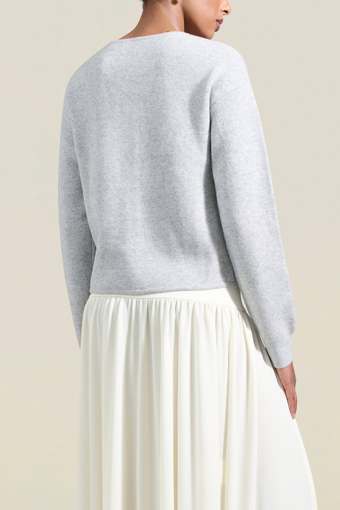 Evie Cardigan in Sterling Nylon Wool – KALLMEYER